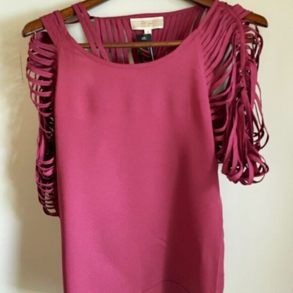 Last April | Tops | Lost April Brand Cut Out Blouse Size Small With ...